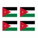 Set of 4 JORDAN Flag Iron on Screen Print Transfers for Fabrics ...