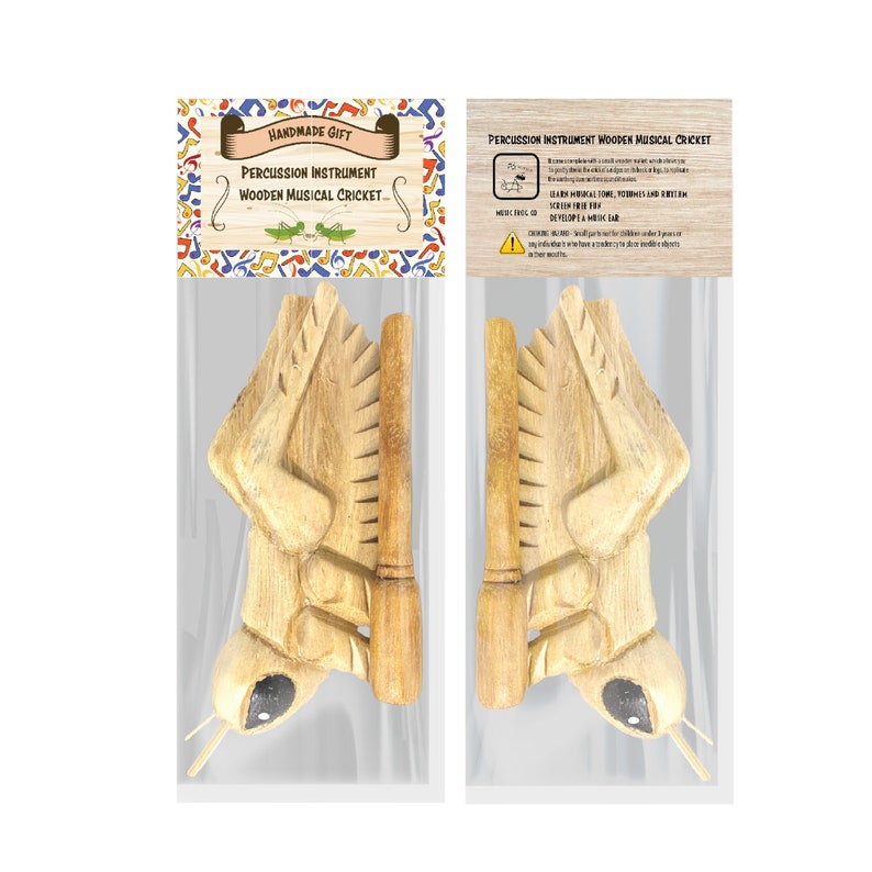 Wooden Musical Cricket Percussion Instrument - Etsy