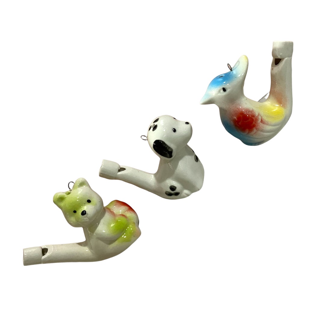 Ceramic Water Whistle Animal - Etsy