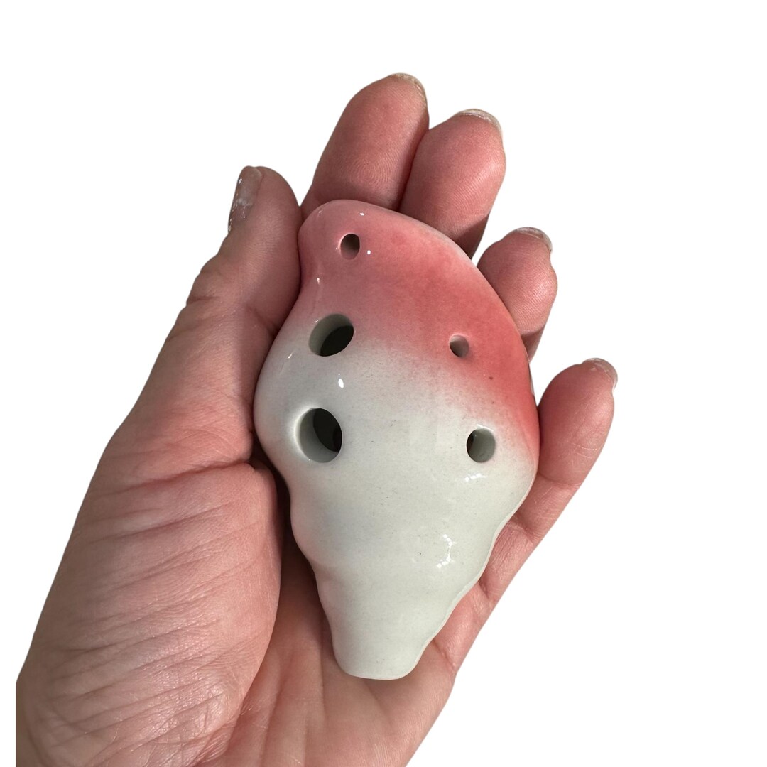 Handcrafted Pink Seashell Ceramic Ocarina – Musical Instrument - Etsy