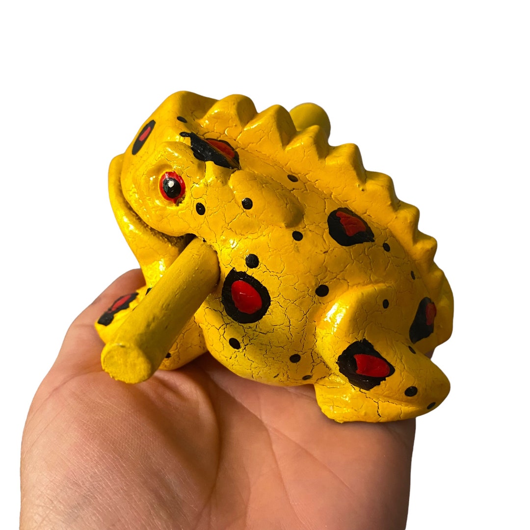 Medium Painted Mango Frog Musical Percussion Instrument/ Personalized ...