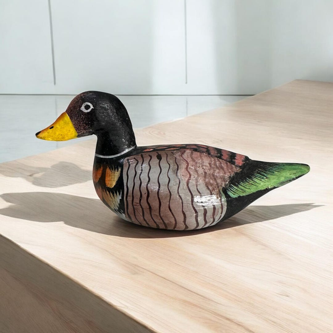 Rustic Mallard Duck Carving - Etsy