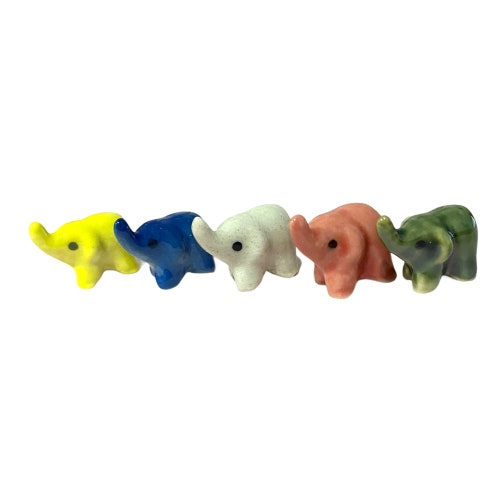 Micro Mini Elephant Miniature Elephant Figurine Tiniest - Etsy