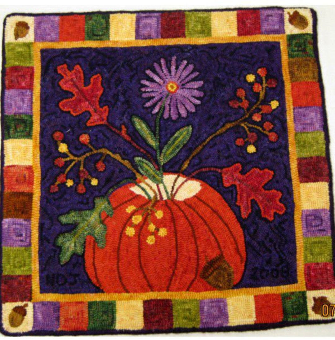 Blooming Fall - Rug Hooking Pattern - Etsy