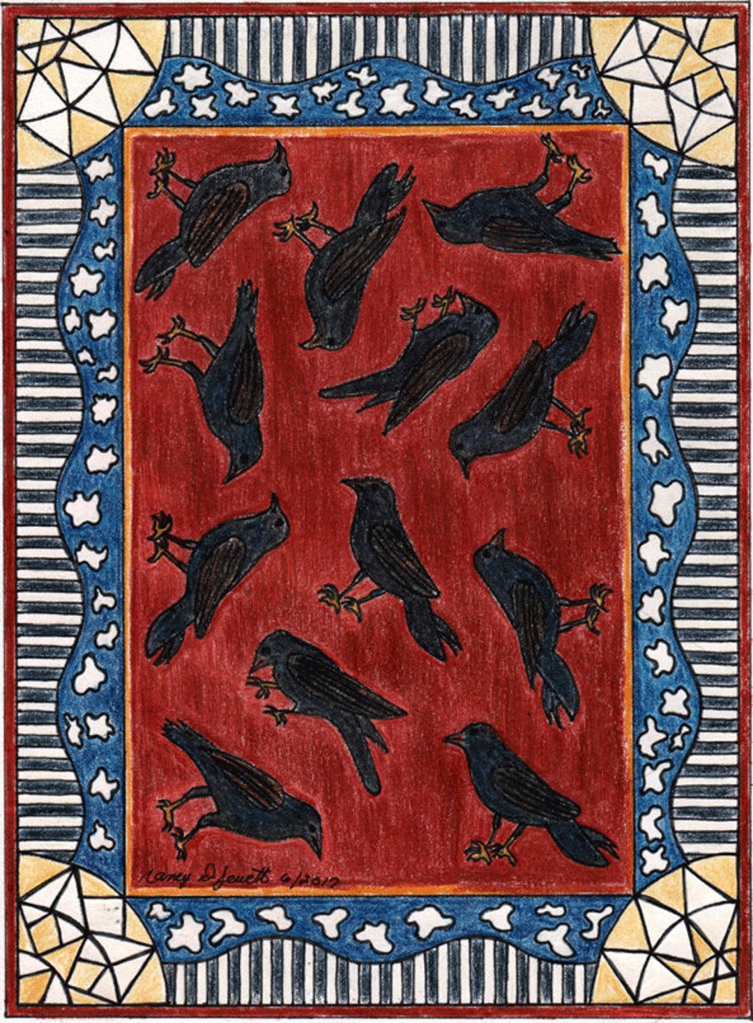 A Murder of Crows - Rug Hooking Pattern - Etsy