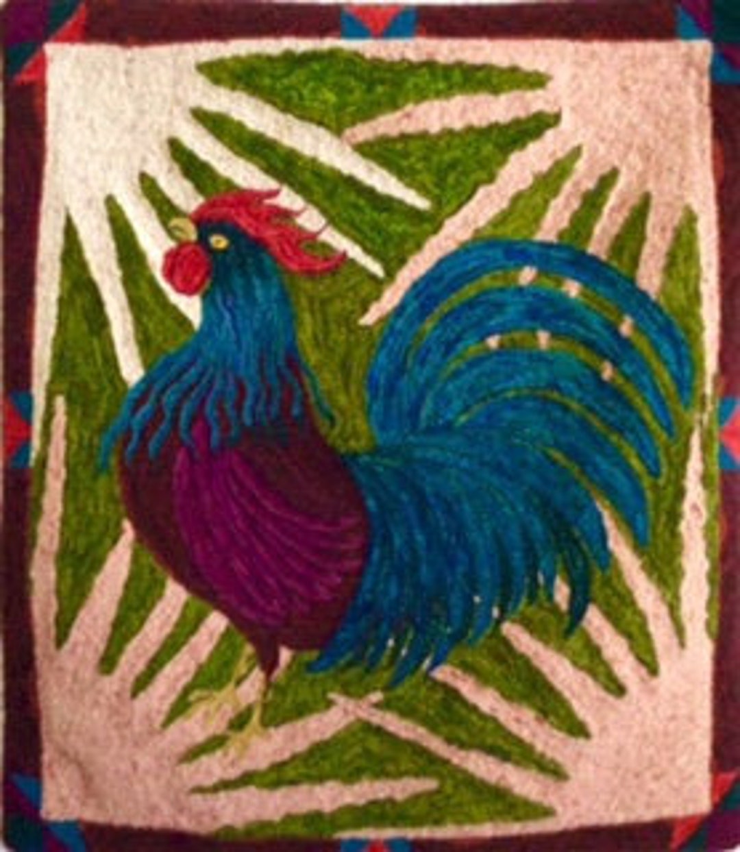 Sunrise Rooster - Rug Hooking Pattern - Etsy