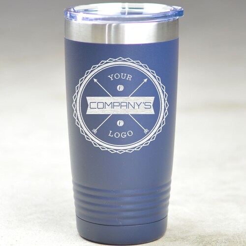Custom Logo Tumblers. Custom Business Logo 20 Oz Stainless - Etsy