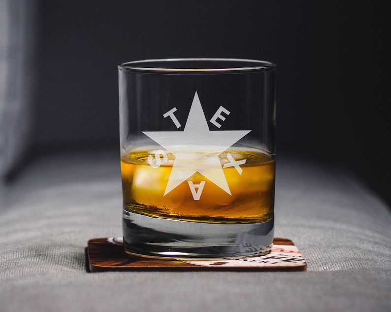 Texas Rocks Glass | Texas Whiskey Glass - Texas Glass - Texas Flag ...