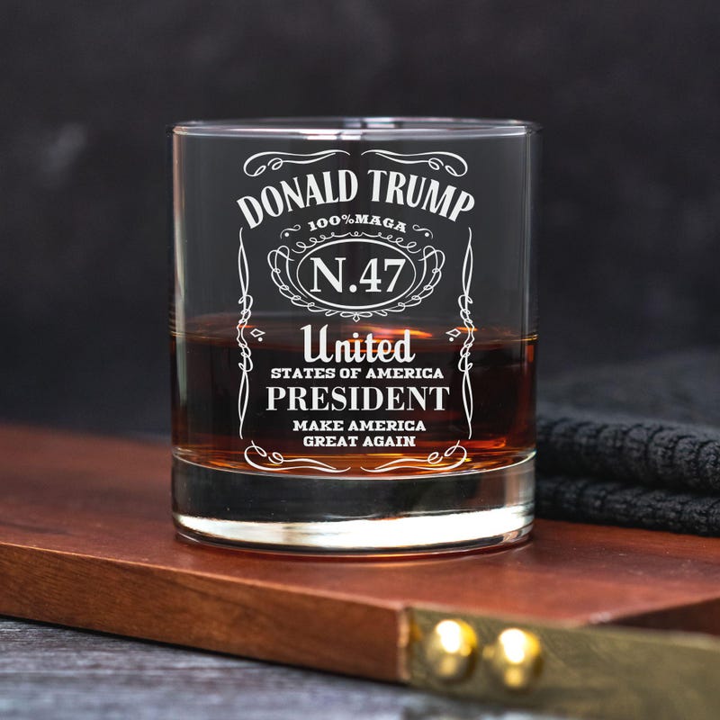 Whiskey Glasses Trump Old 47 - Etsy