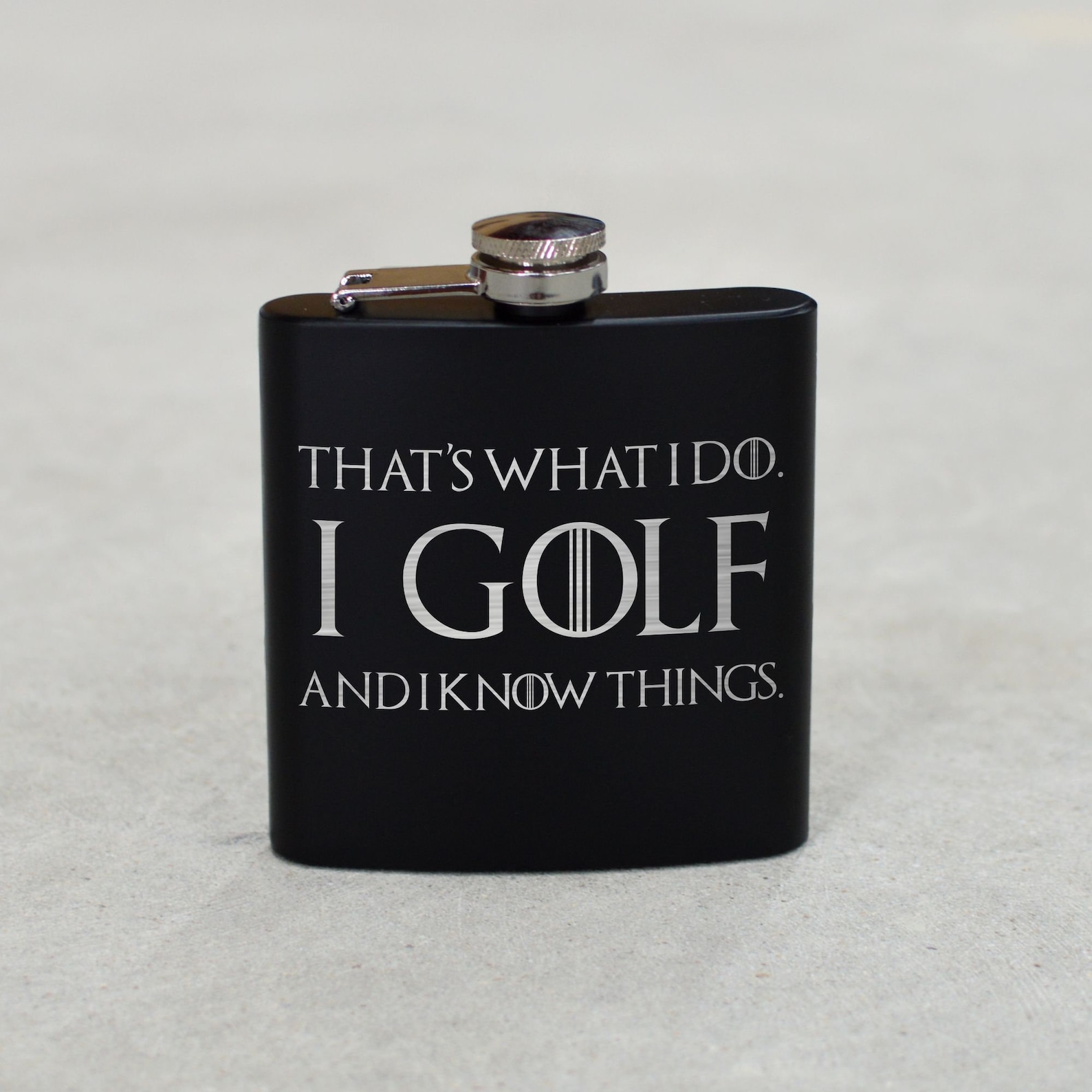 Funny Golf Flask. I Golf and I Know Things. Flask Set. Funny - Etsy
