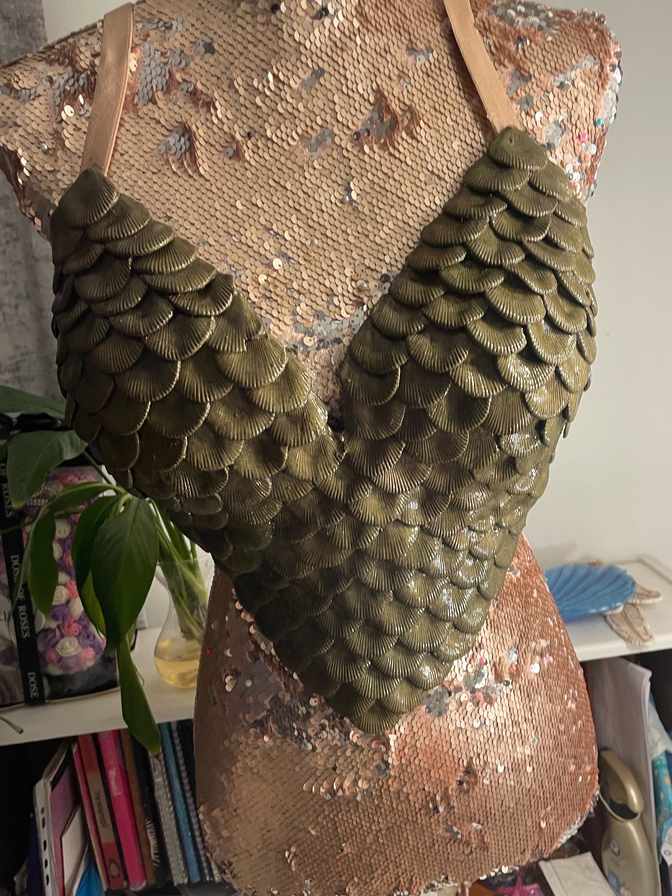 Individual Sea Shell Scale Bra - Etsy