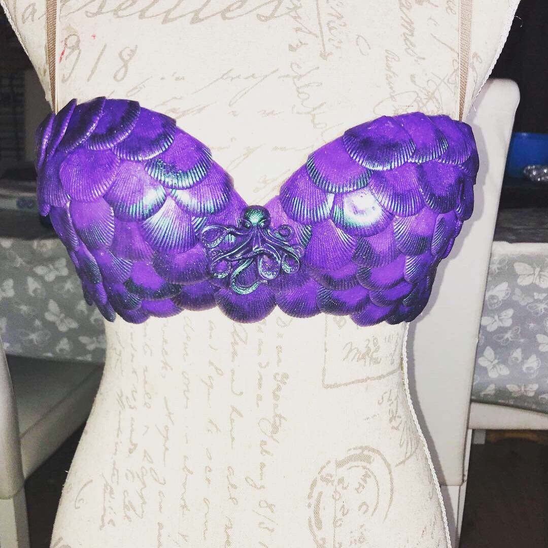 Individual Sea Shell Scale Bra - Etsy UK