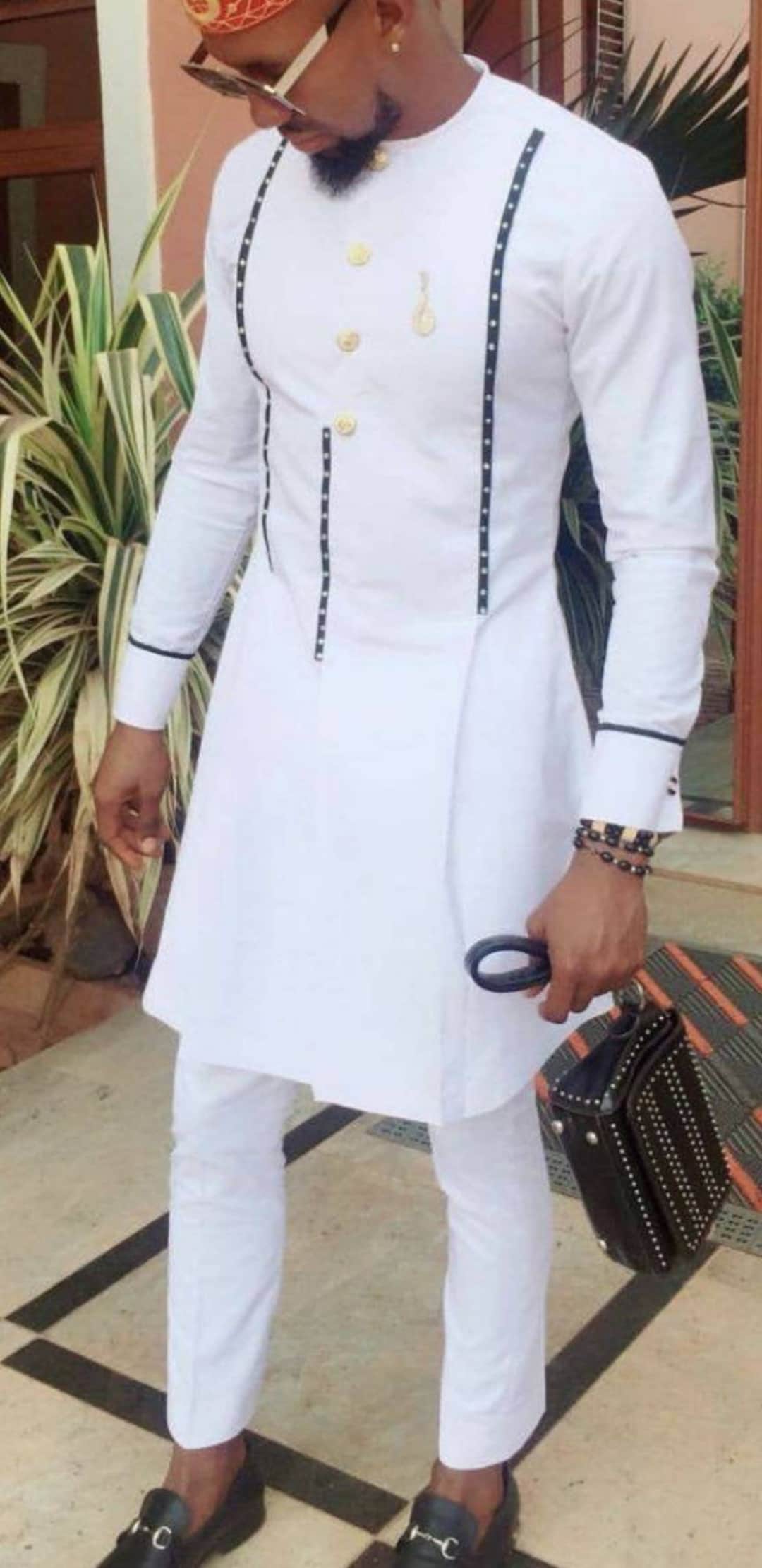 African Men Prom Suit Formal Wedding Men Bespoke Suit African Clothing