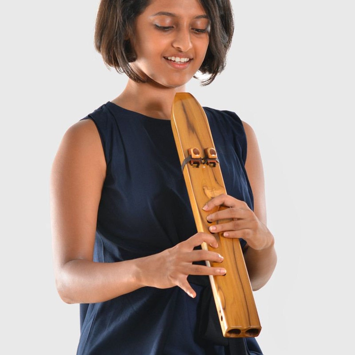 FLUTE KUZHAL NATIVE – Double | Wood Overtone Flute | Bansuri ...
