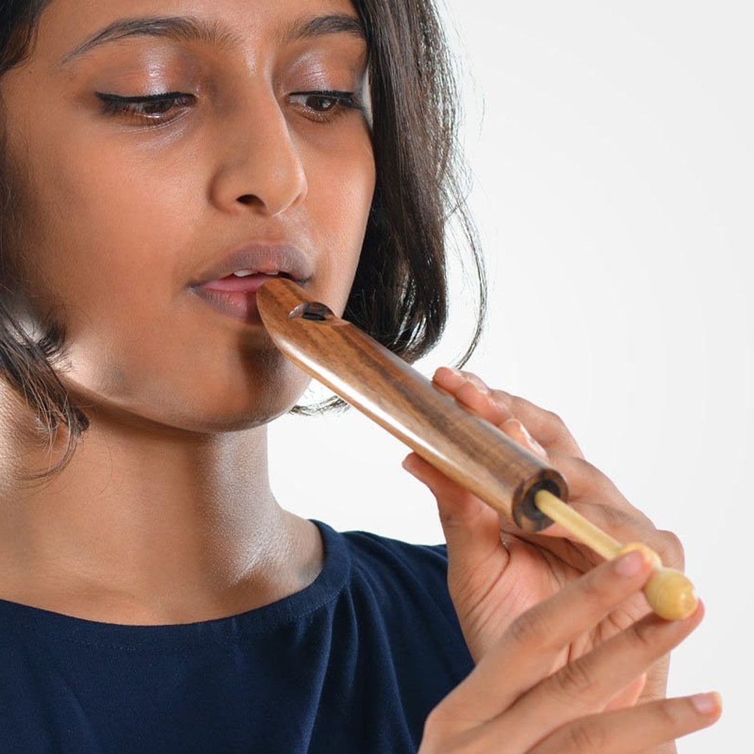 Lotus Bird Wooden Whistle | Handcrafted Indian Flute | Natural Music ...