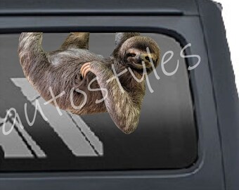 Sloth Car Window Decal - Etsy