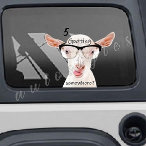 Goat the Goat Farm Animals G.O.A.T. Cute Decals Vinyl 3D Graphics Funny ...