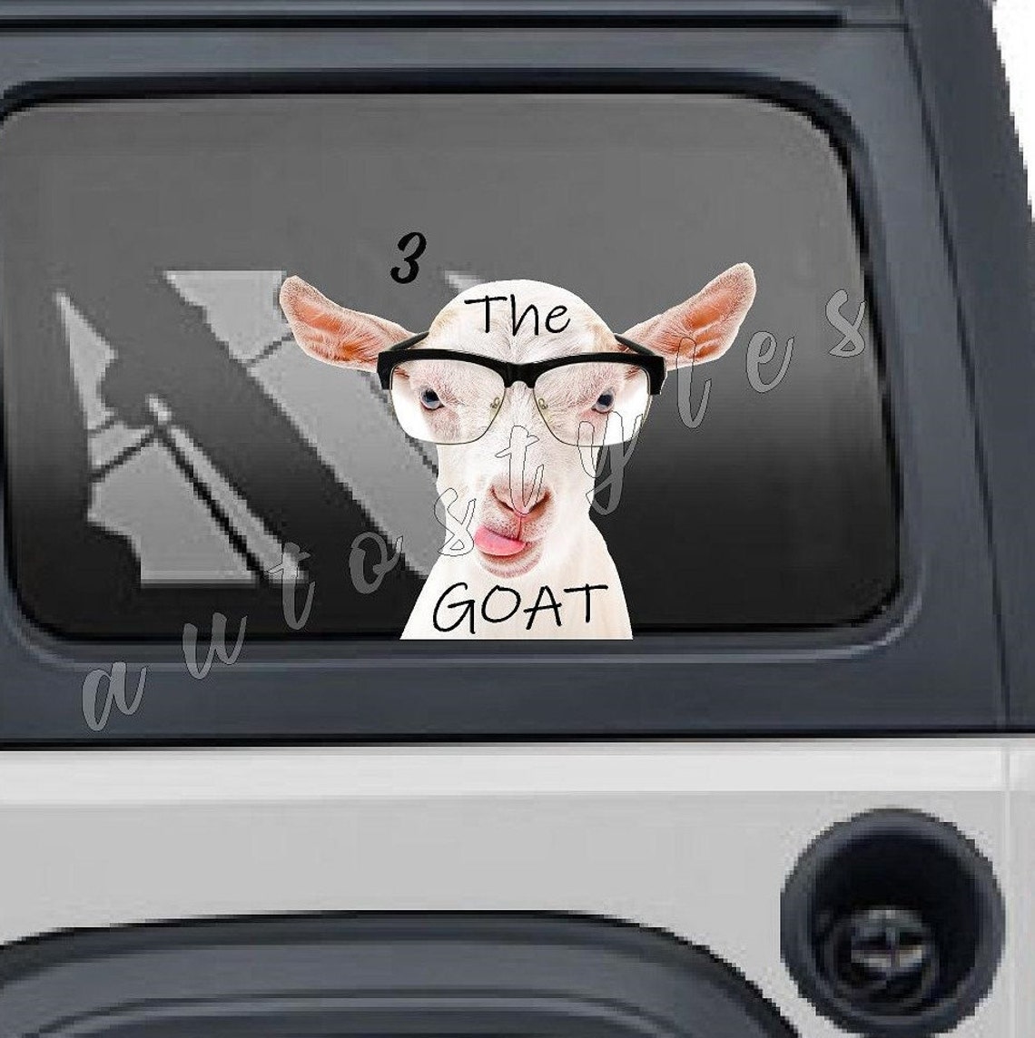 Goat the Goat Farm Animals G.O.A.T. Cute Decals Vinyl 3D - Etsy