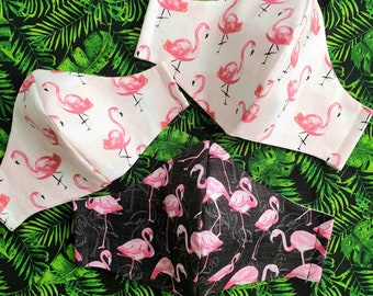 Flamingo face mask | Etsy