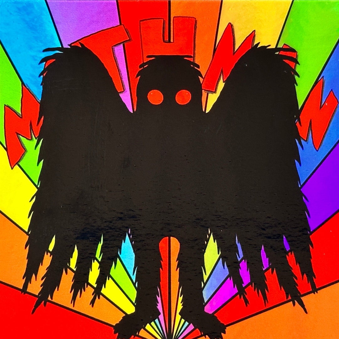 Holographic Mothman Sticker - Etsy