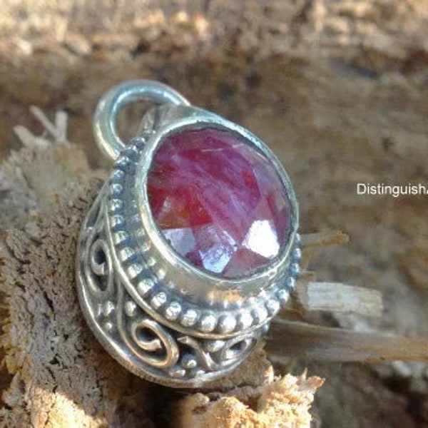 Red Ruby Pendant - Etsy