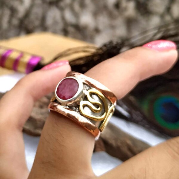 Large Ruby Ring - Etsy