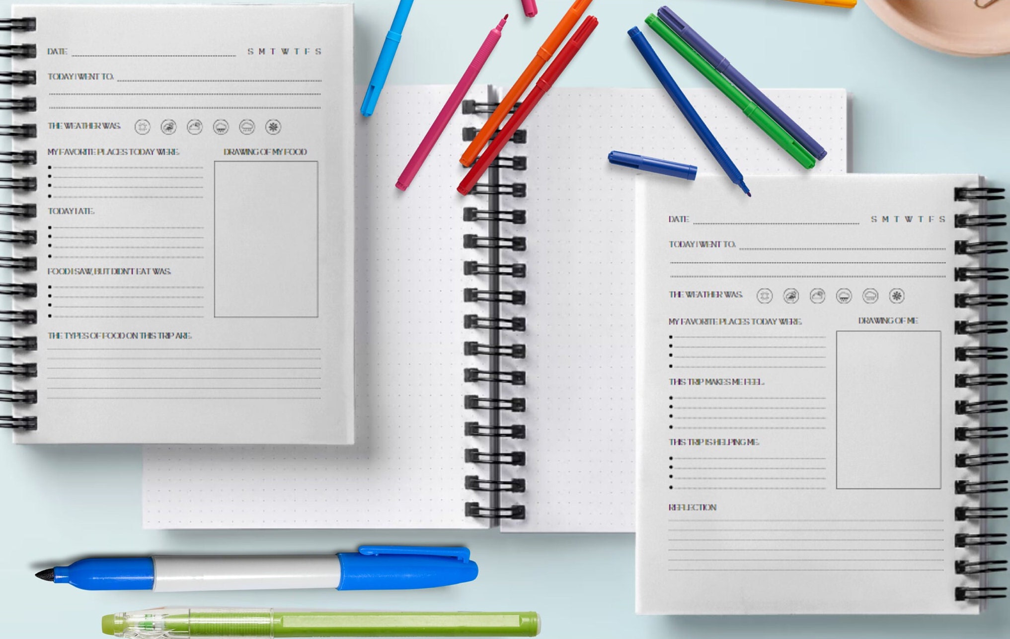 Great Kids Printable Travel Journal With Extra Pages PDF - Unique ...