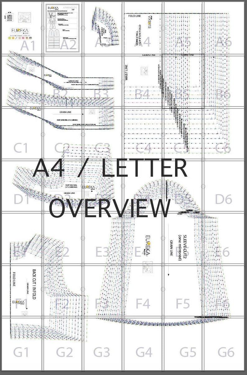 Beginner Blouse Pattern, Blouse Template PDF Sewing Pattern,long Sleeve ...