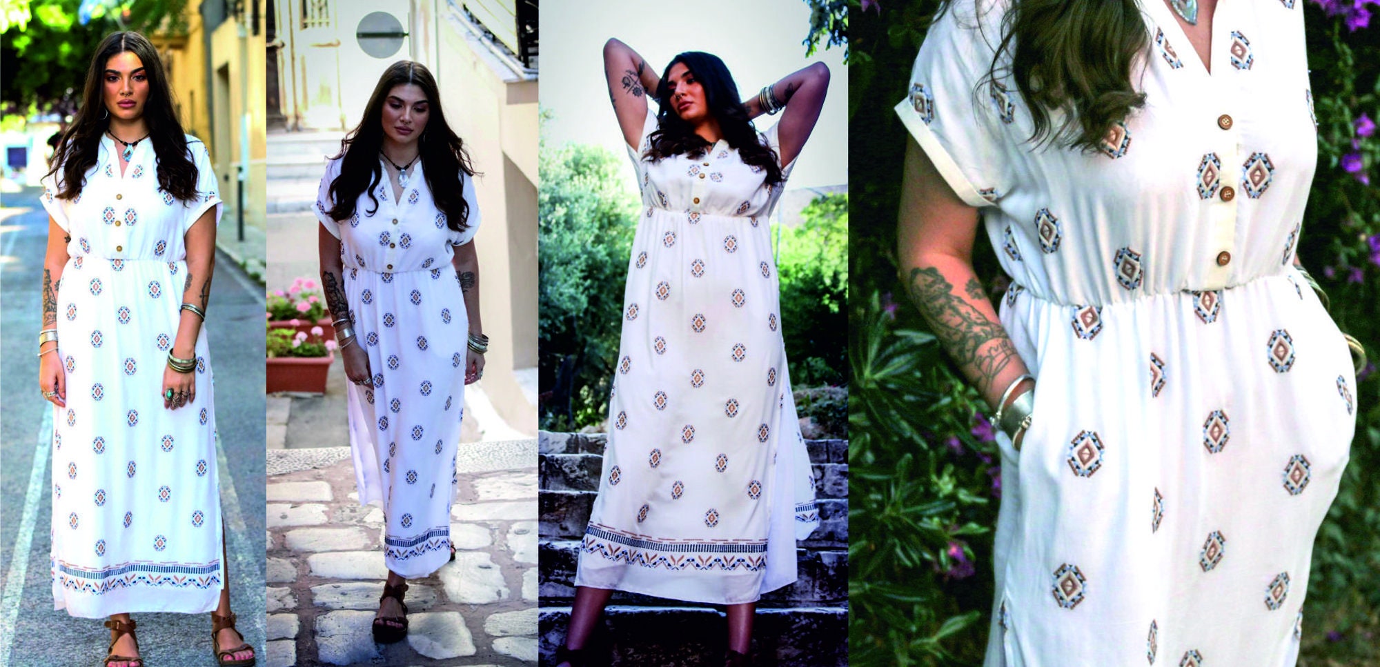 Maxi Tunic Template Dress PDF Patterns. Summer Dress Pdf,greek Style ...