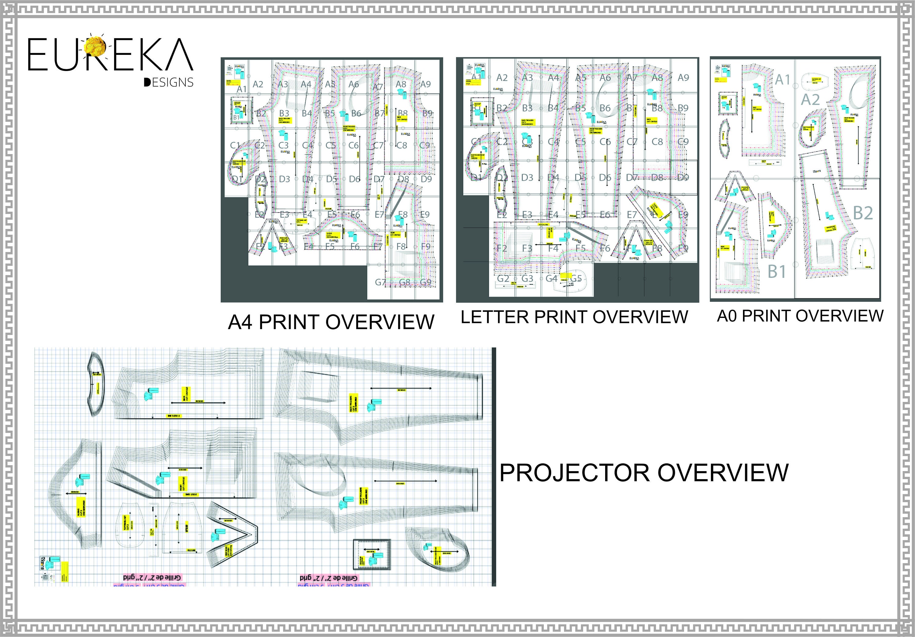 Scrub Set Top Trousers Hat Uniform PDF Digital Sewing Patterns ...