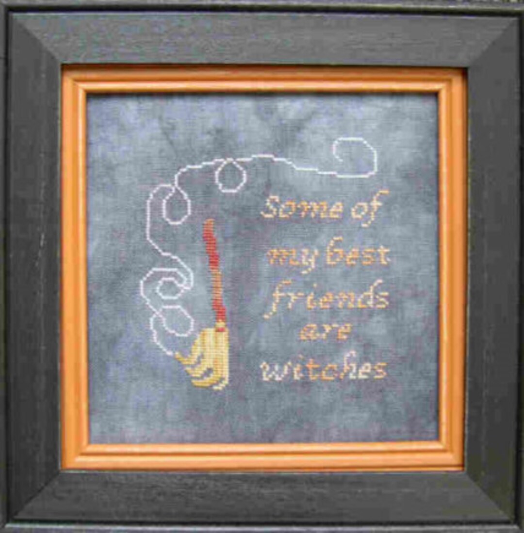 Witches as Friends Cross Stitch Chart Download PDF - Etsy