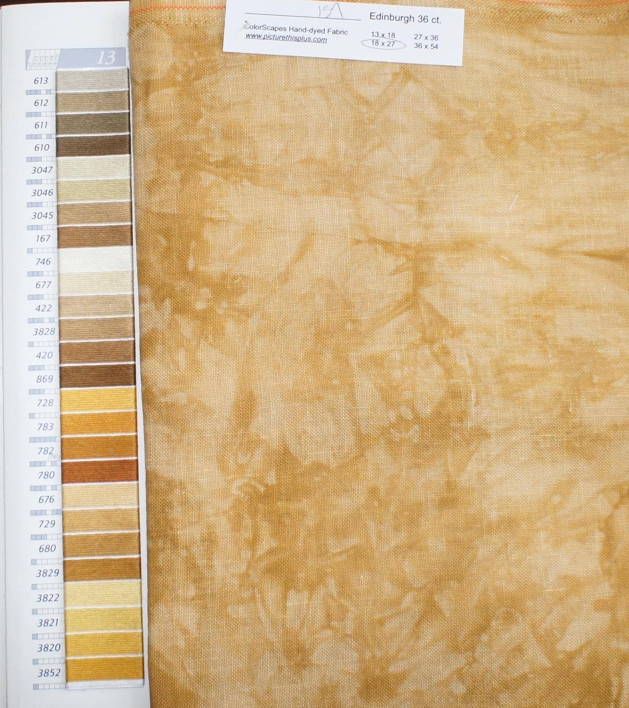 Fiber Arts Art & Collectibles 108 PTP Orphan 12 yd Fabric Edinburgh ...