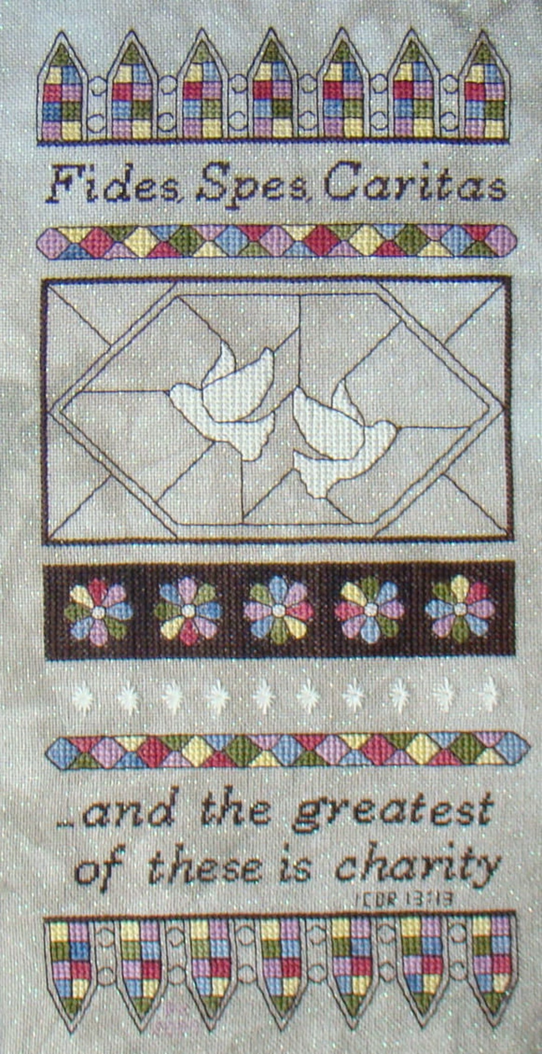 Cross Stitch Chart "caritas" - Etsy