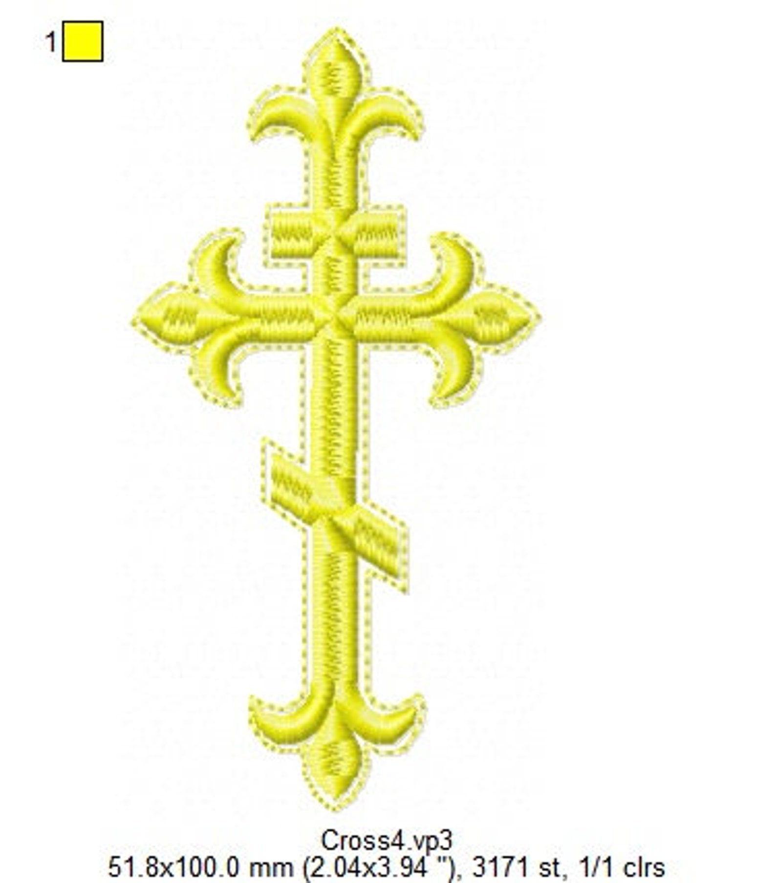 Cross Embroidery Design. Machine Embroidery Design. Christian Cross ...