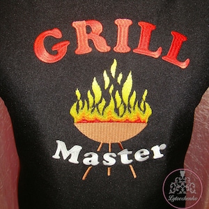 Grill Master Embroidery Design 5 Sizes. - Etsy