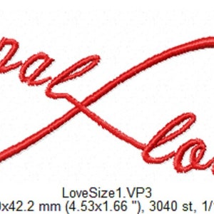 Eternal Love - Machine Embroidery Design in 5sizes, Embroidery Patterns ...