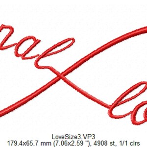 Eternal Love - Machine Embroidery Design in 5sizes, Embroidery Patterns ...