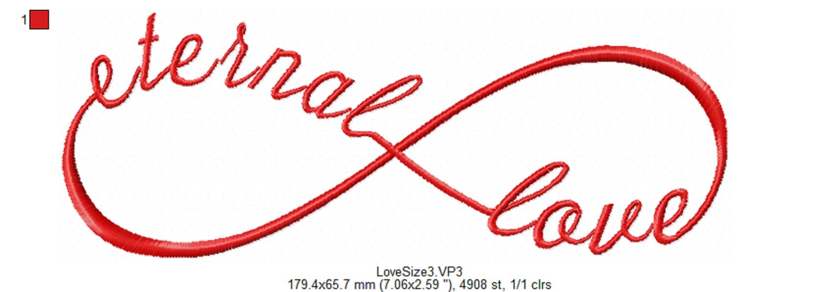 Eternal Love - Machine Embroidery Design in 5sizes, Embroidery Patterns ...