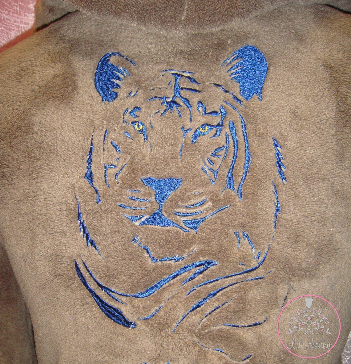 Tiger Face Machine Embroidery Design 5 Sizes. Tiger Sketch Embroidery ...