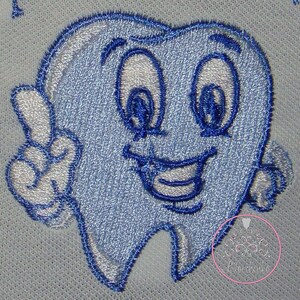 Tooth Embroidery Design. Funny Medical Embroidery Design. Machine ...