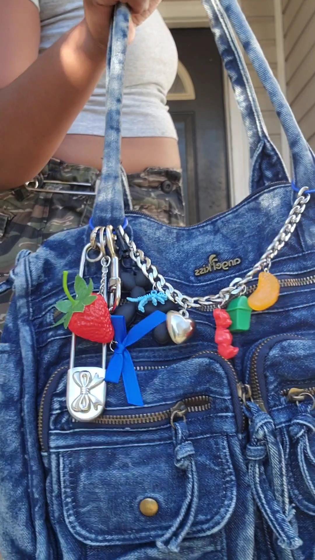 Jumbo Fashion Safety Pin, Grunge Bag Charm, Safety Pin Accessory, 5 ...