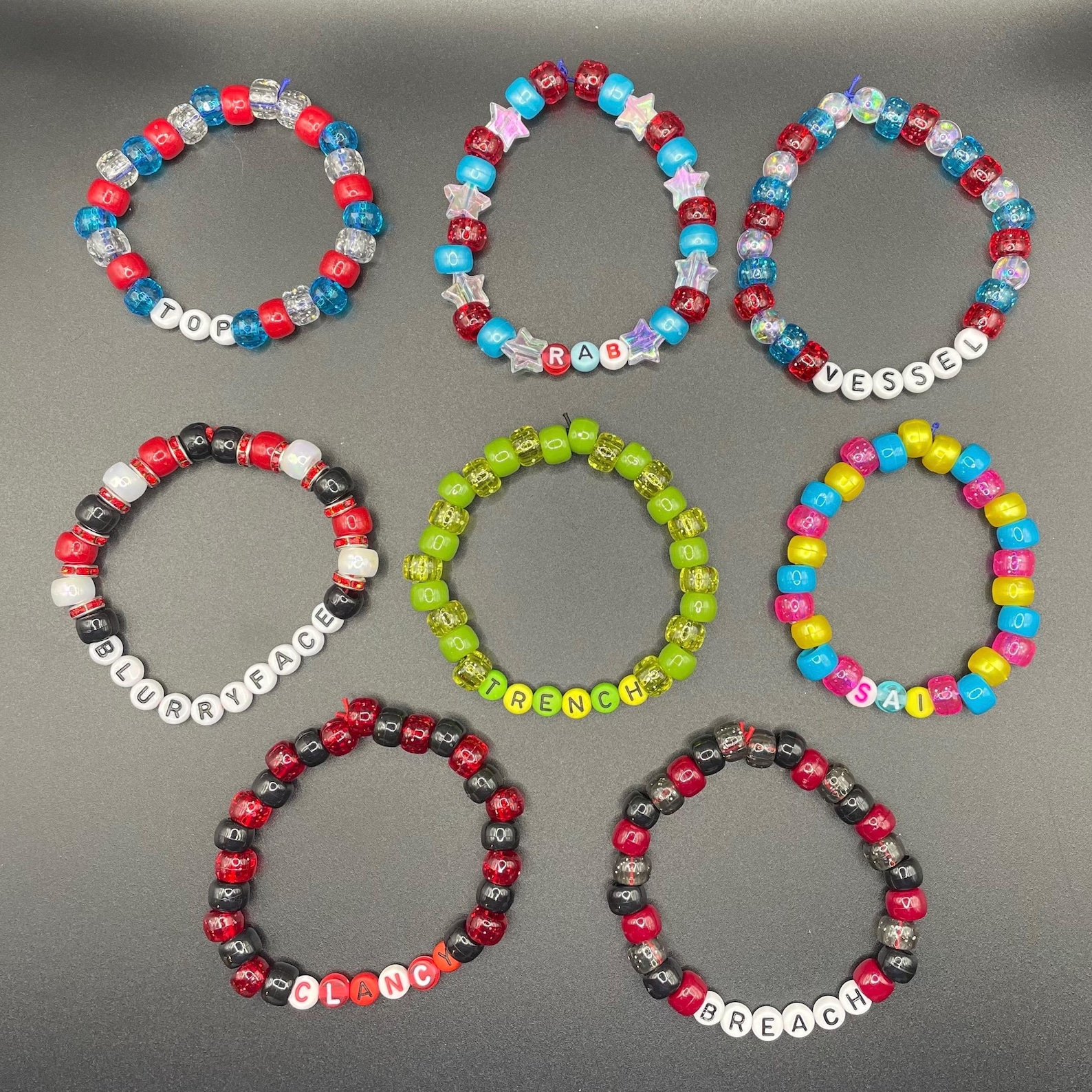Twenty One Pilots Albums Inspired Bracelets (8 Count) - Etsy