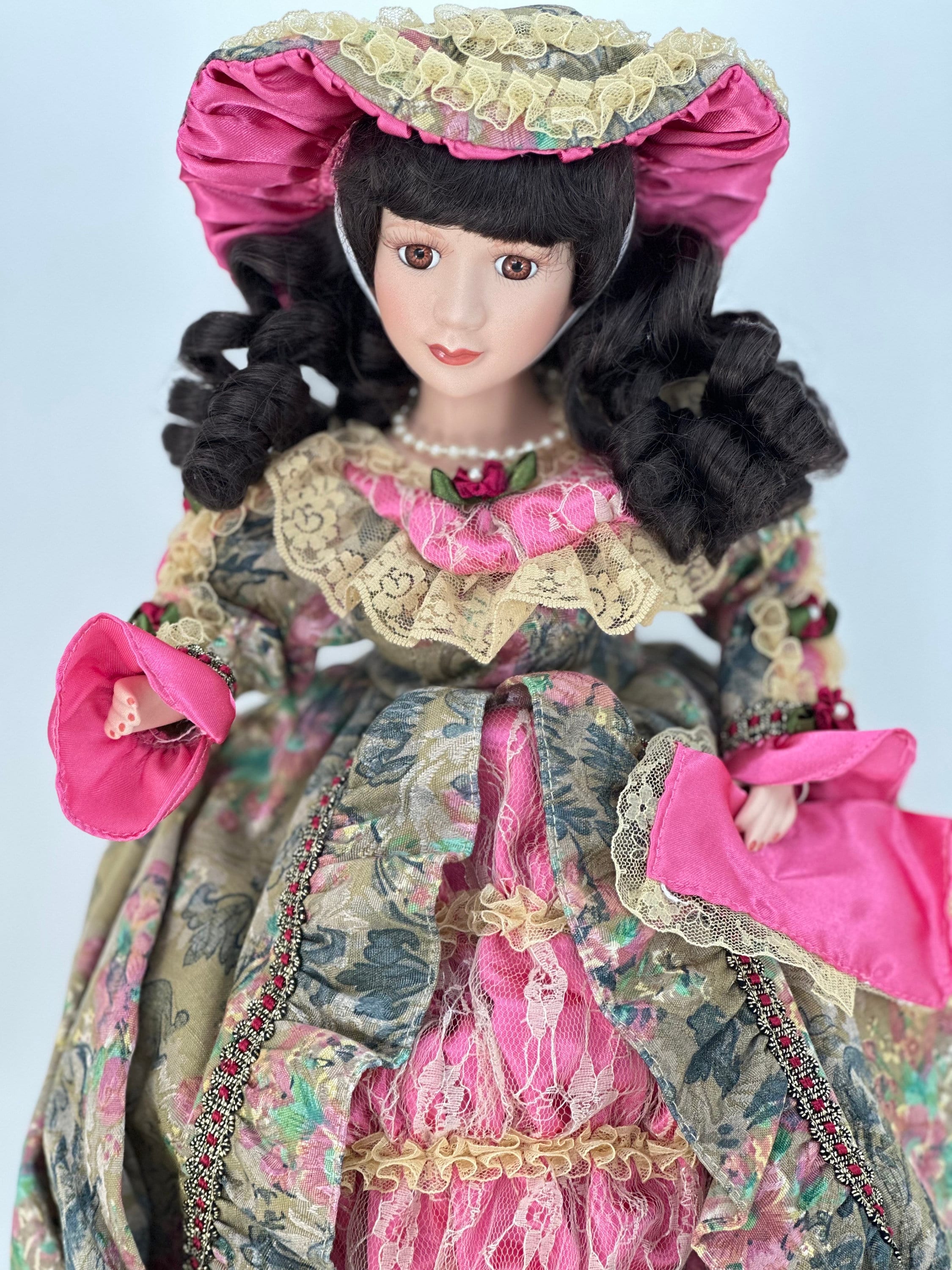 Gift Doll Vintage Porcelain Doll Sabrina 1990s LIKE-NEW Victorian Doll ...