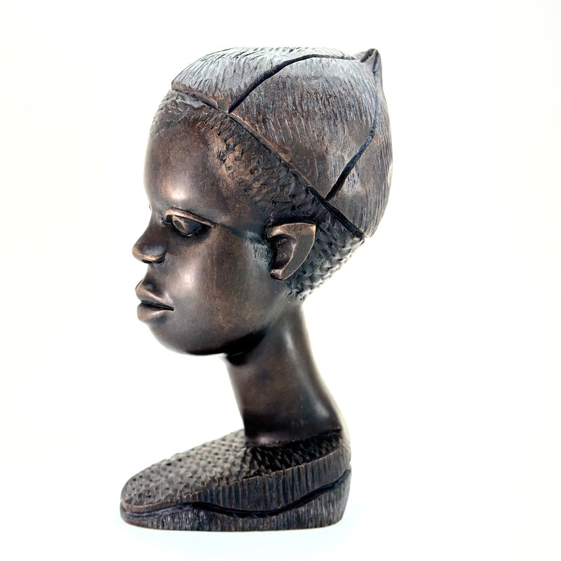 Ebony Head Sculpture - Etsy