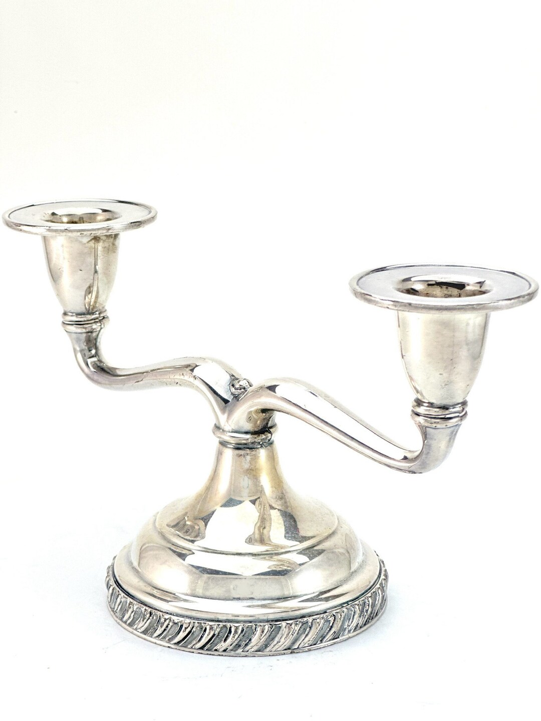 Vintage Double Candlestick Holder Silverplate Christmas Gift - Etsy
