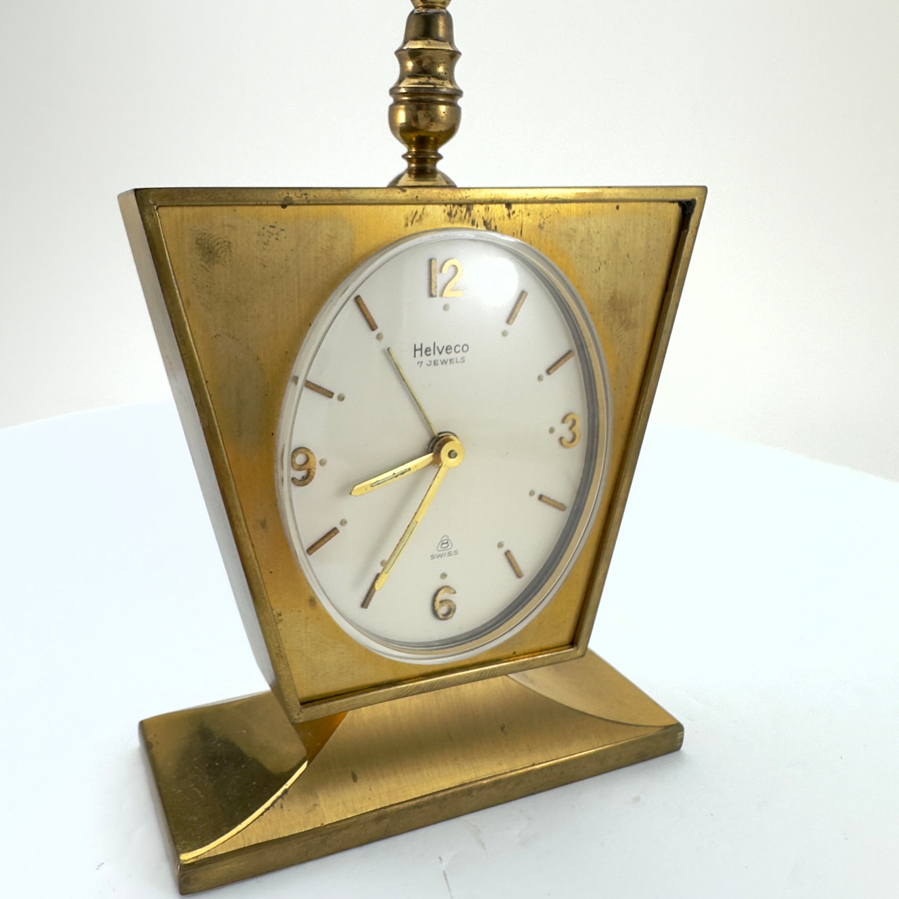 Miniature Helveco Vintage Clock Nightstand Decor Collectible Gift for ...