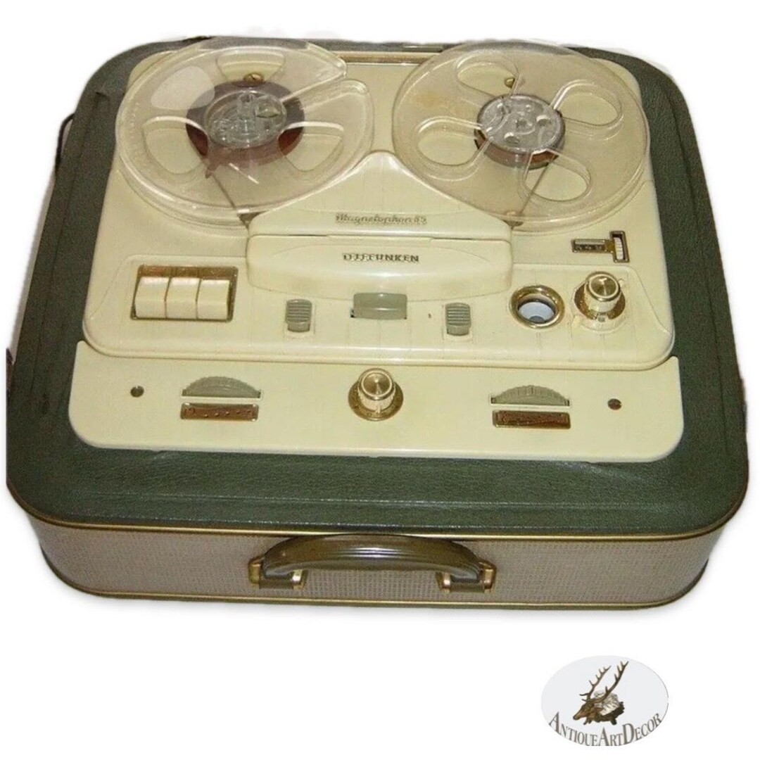 TELEFUNKEN Magnetophon85 Portable Vintage Home Decor Office Display Old ...
