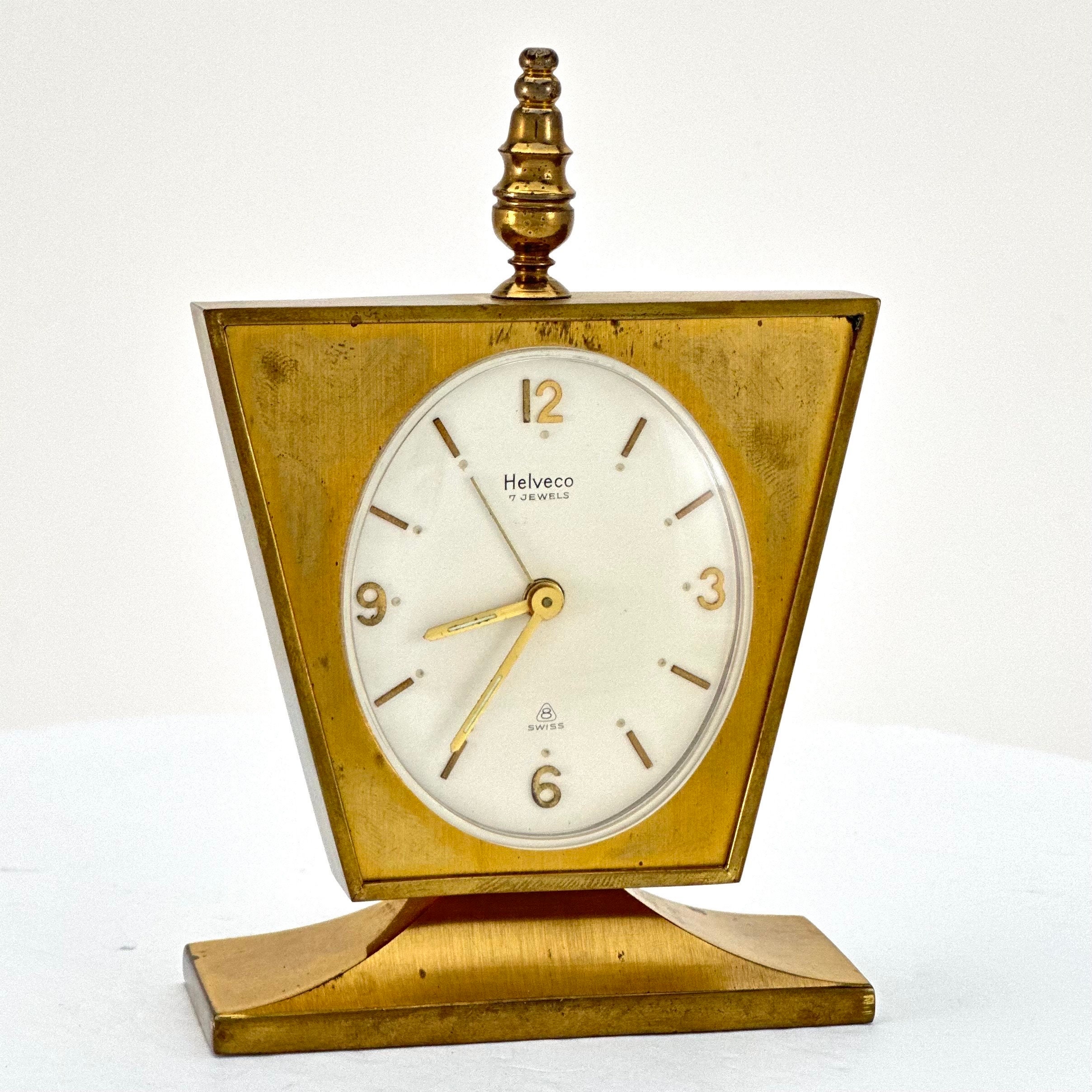 Miniature Helveco Vintage Clock Nightstand Decor Collectible Gift for ...