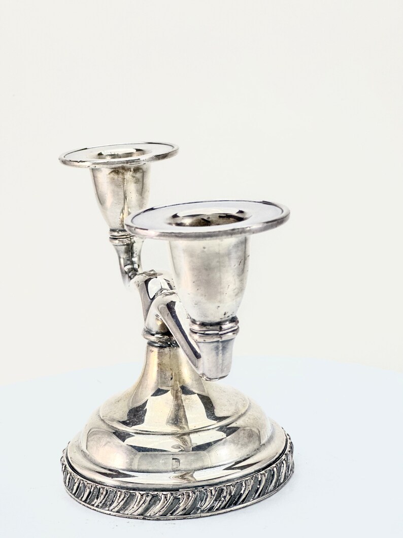 Vintage Double Candlestick Holder Silverplate Christmas Gift - Etsy
