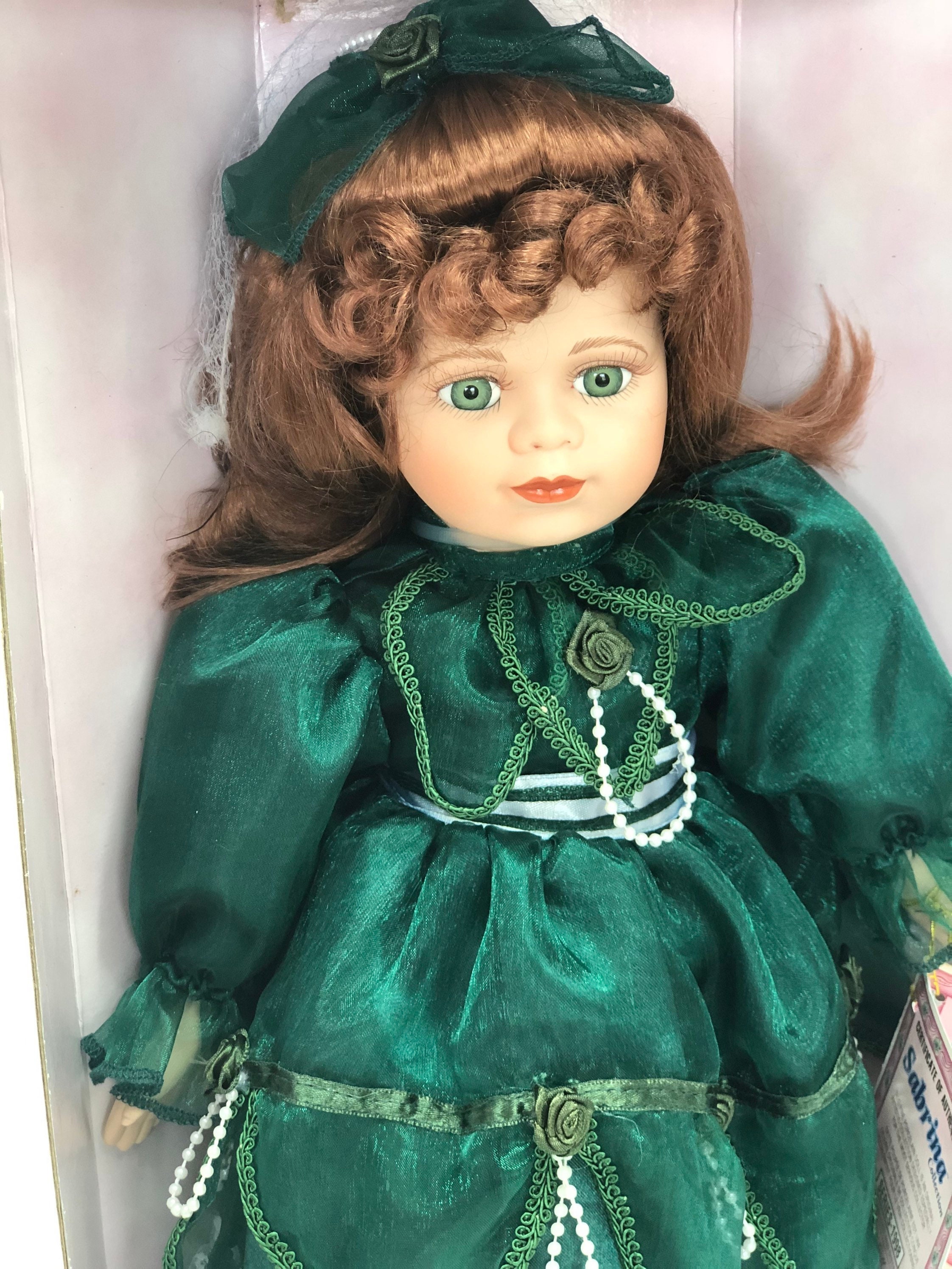 Porcelain Sabrina Doll Vintage Collectible Gifts Victorian Doll Clothes ...